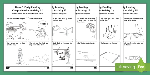 Phase 3 Early Reading Comprehensions Set 3 (teacher made)
