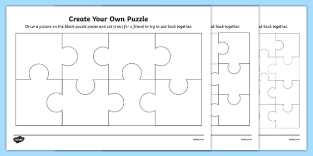 Create Your Own Jigsaw Puzzle Free Printable
