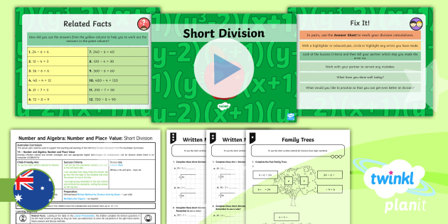 Year 4 Number and Place Value: Written Methods for Division 1