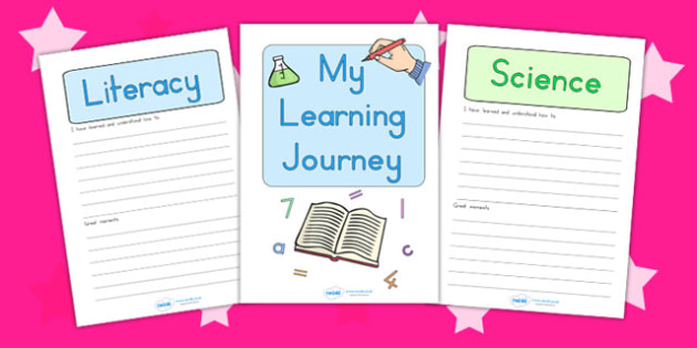 FREE! - My Learning Journey Folder Headers (teacher made)