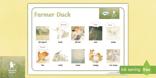 FREE! - Farmer Duck Word Mat (teacher made)