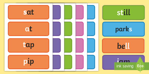 Words with Grapheme Examples Phases 2-6 Cards (teacher made)