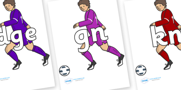 FREE! - Silent Letters on Football Players (teacher made)