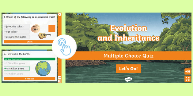 Evolution and Inheritance Multiple Choice Quiz - Twinkl Evolution and Inheritance Multiple Choice Quiz - Twinkl