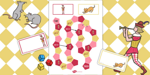 The Pied Piper Themed Editable Board Game (teacher made)