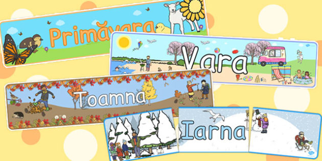 Cele patru anotimpuri - Bannere (teacher made)