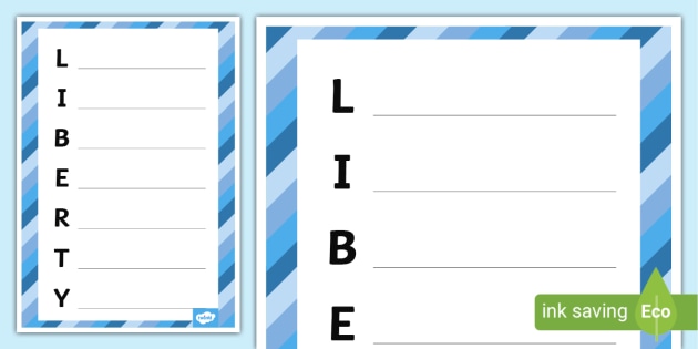 Liberty Acrostic Poem teacher Made liberty-acrostic-poem-teacher-made