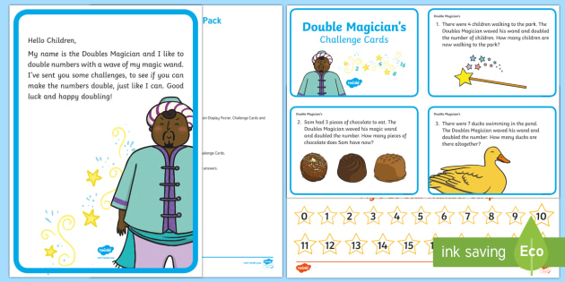 Magic Doubling Resource Pack - EYFS Number ELG, mathematics, early years
