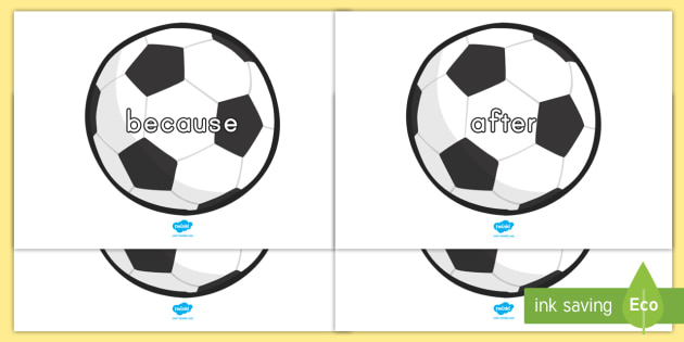 Conjunctions on Soccer Balls Posters