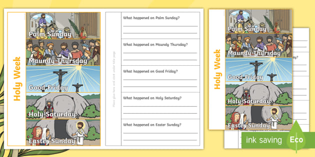 Holy Week Flap Activity (teacher made)