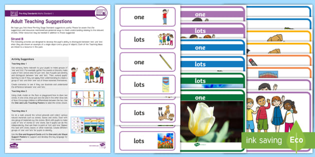 Pre-Key Stage Standards Maths Standard 1 Strand B Resource Pack