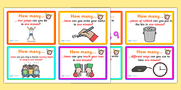 What Can You Do In One Minute Challenge Cards What Can You Do In One