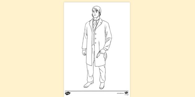 Mr Collins Colouring Sheet | Colouring Sheets