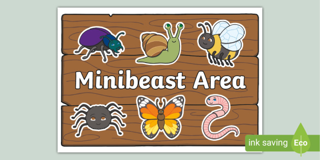 Minibeast Area Sign (teacher made)