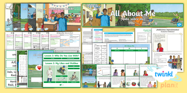 👉 PlanIt Year 5 Spanish Lesson Plans Pack: All About Me