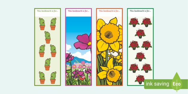 FREE! - Printable Plant Themed Bookmarks (teacher made)