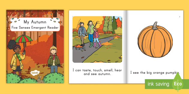 My Autumn Five Senses Emergent Reader - - fall, autumn