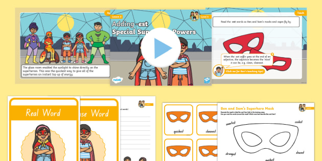 Adding -est Lesson Pack - Level 5 Week 24 Lesson 3