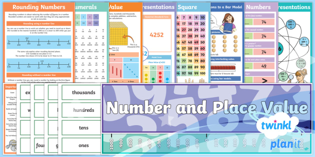PlanIt Maths Y4 Number and Place Value Display Pack