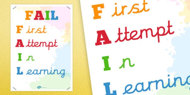 FAIL Motivational Poster - motivate, posters, displays, display
