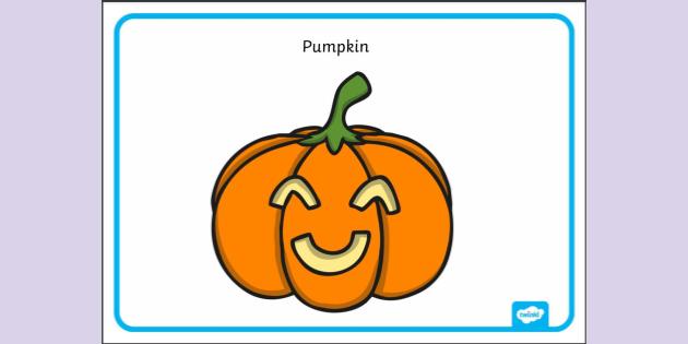 Pumpkin Display Poster | Primary Resources