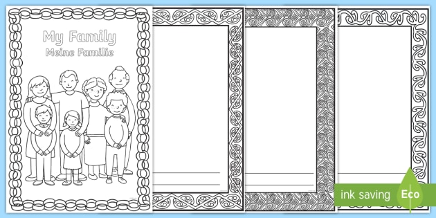 My Family Booklet English/German (teacher made)