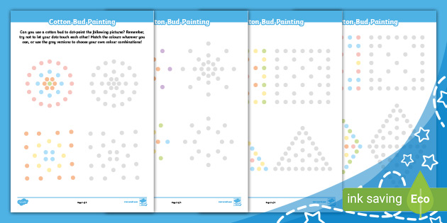 Cotton Bud Painting (teacher made)