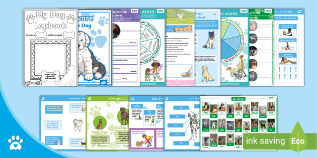 My Dog Booklet Creation Pack - Lapbook - Dogs - Twinkl Pets