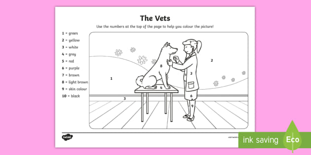 The Vets Aistear Colour by Number