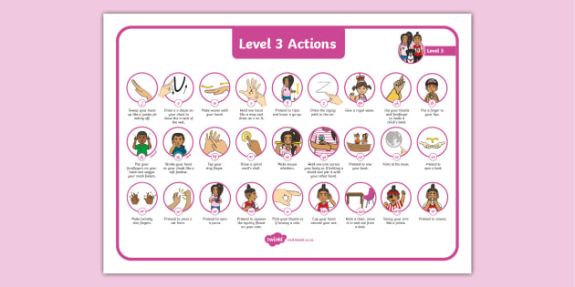 Level 3 Action Sound Mat (teacher made)