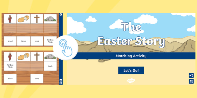The Easter Story Interactive Matching Activity