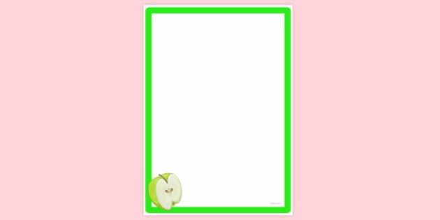 Apple Page Borders | twinkl.co.uk