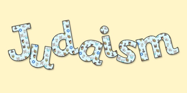 'Judaism' Display Lettering (teacher made)