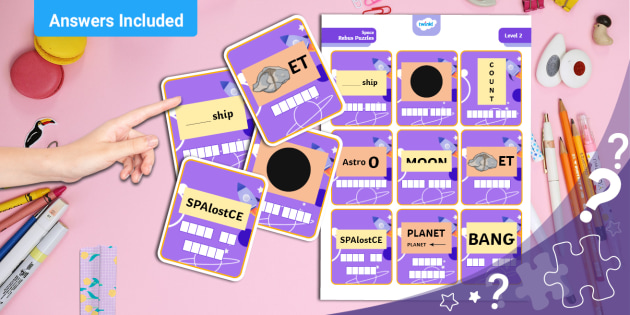 Space-Themed Rebus Puzzles PowerPoint - Twinkl - Kids Puzzle