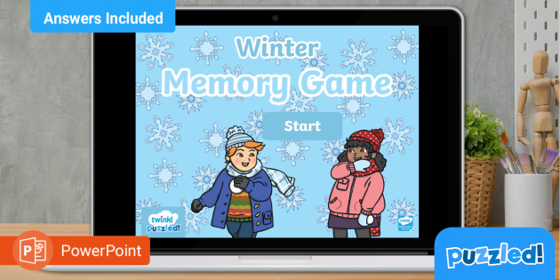 Fun Winter Memory Game Puzzle PowerPoint - Twinkl Puzzled