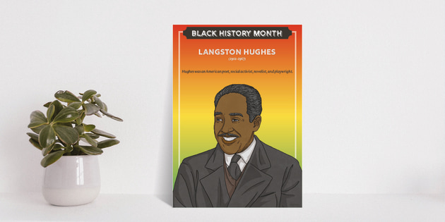 Langston Hughes Postcard | Twinkl Party (teacher made)