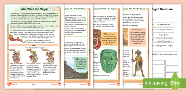 Ancient Mayan Quiz
