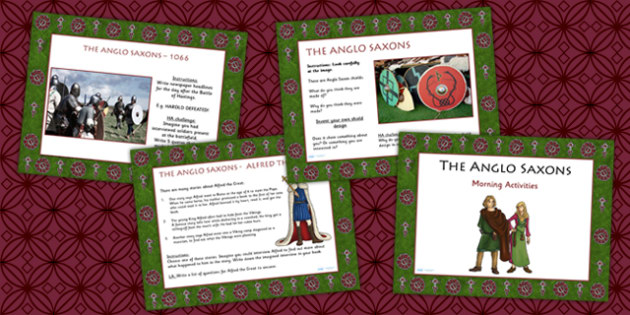 1 Week Anglo Saxons Topic Morning Activities UKS2 - saxons