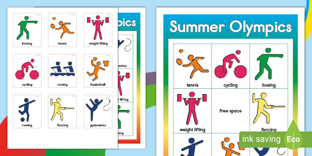 Summer Olympics Bingo Game - Twinkl Canada (teacher made)