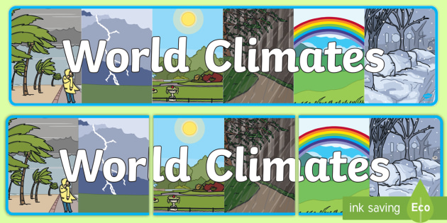 FREE! - 👉 World Climates Display Banner (teacher made)