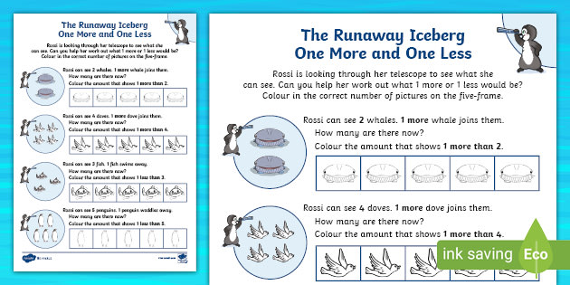 👉 The Runaway Iceberg One More and One Less Activity