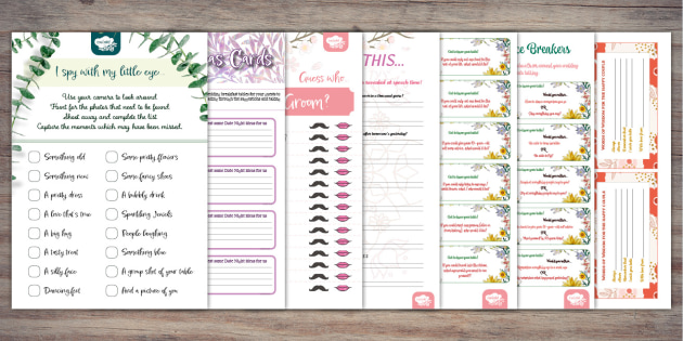 Table Activities for Wedding Reception | Twinkl Party