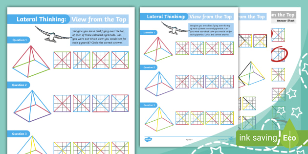 👉 Lateral Thinking: View from the Top (teacher made)
