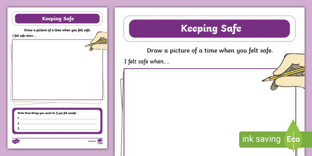 Keeping Safe Worksheet (teacher made)