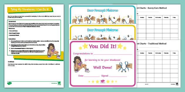 Working On Tying My Shoelaces 6: I Can Do It! (teacher made)