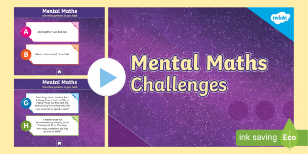 Mental Maths Quiz | KS2 Mental Maths Challenge PowerPoint