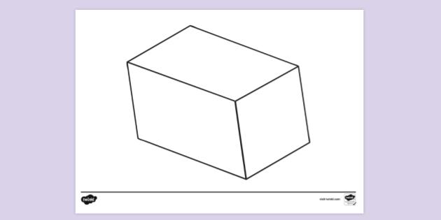 FREE! - Square Prism Colouring | Colouring Sheets