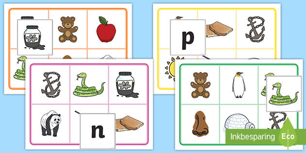 Klanke Bingo Speletjie (teacher made)