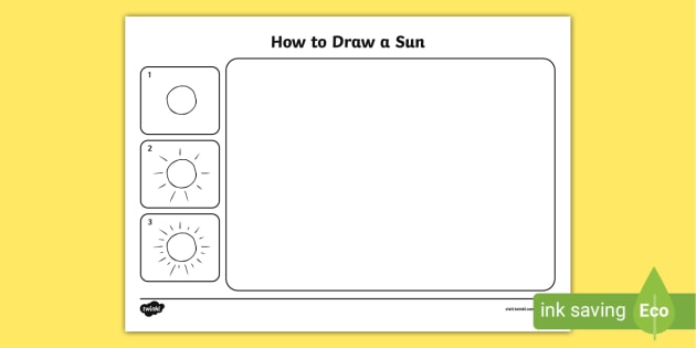 FREE! - How to Draw a Sun (teacher made)