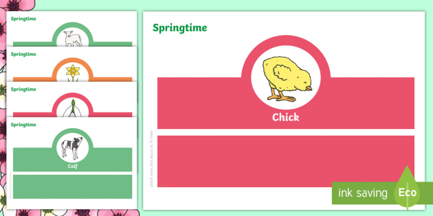 Spring Headband Oral Language Game (teacher made)